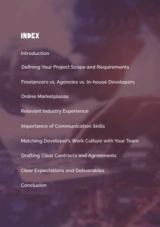 Choosing the Right Dedicated Developer- A Comprehensive Guidelines | PDF