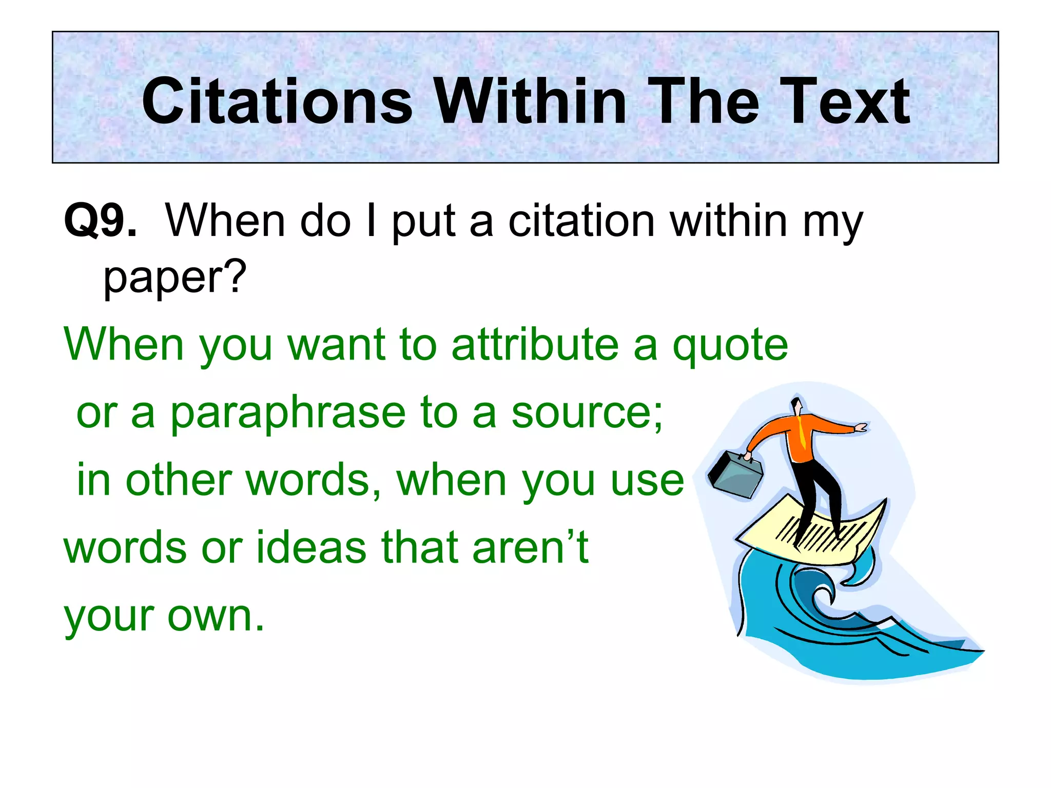 How To Cite 101 | PPT