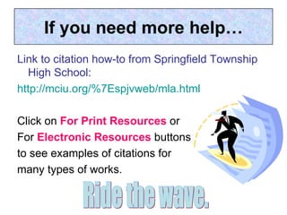 How To Cite 101 | PPT