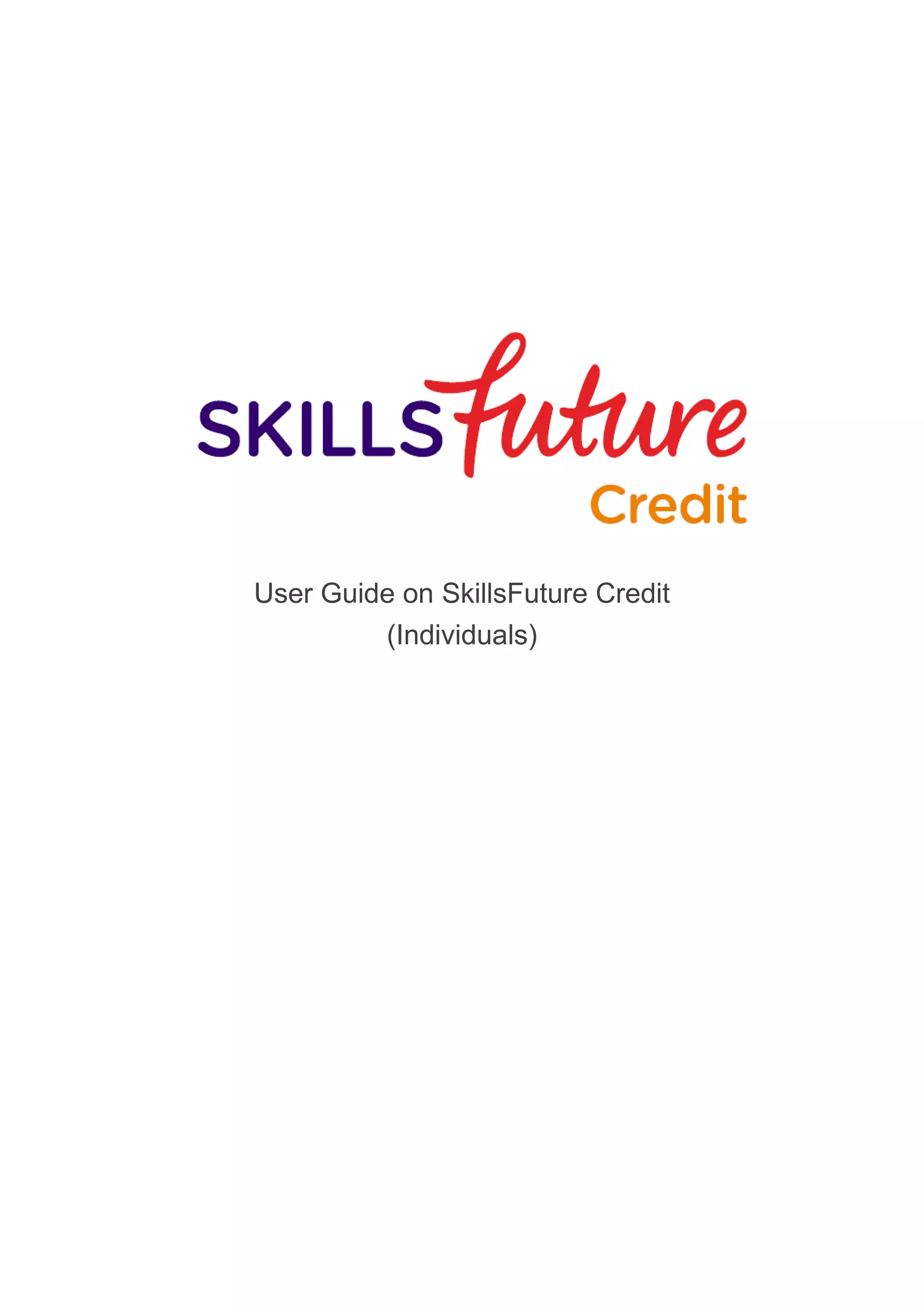 How to claim SkillsFuture Credits | PDF