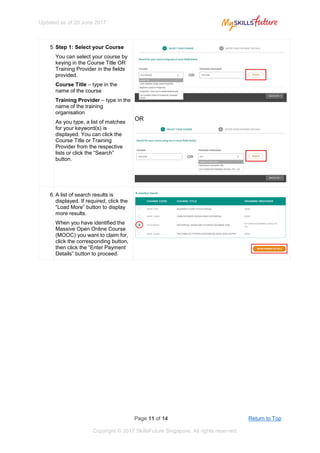 How to claim SkillsFuture Credits | PDF