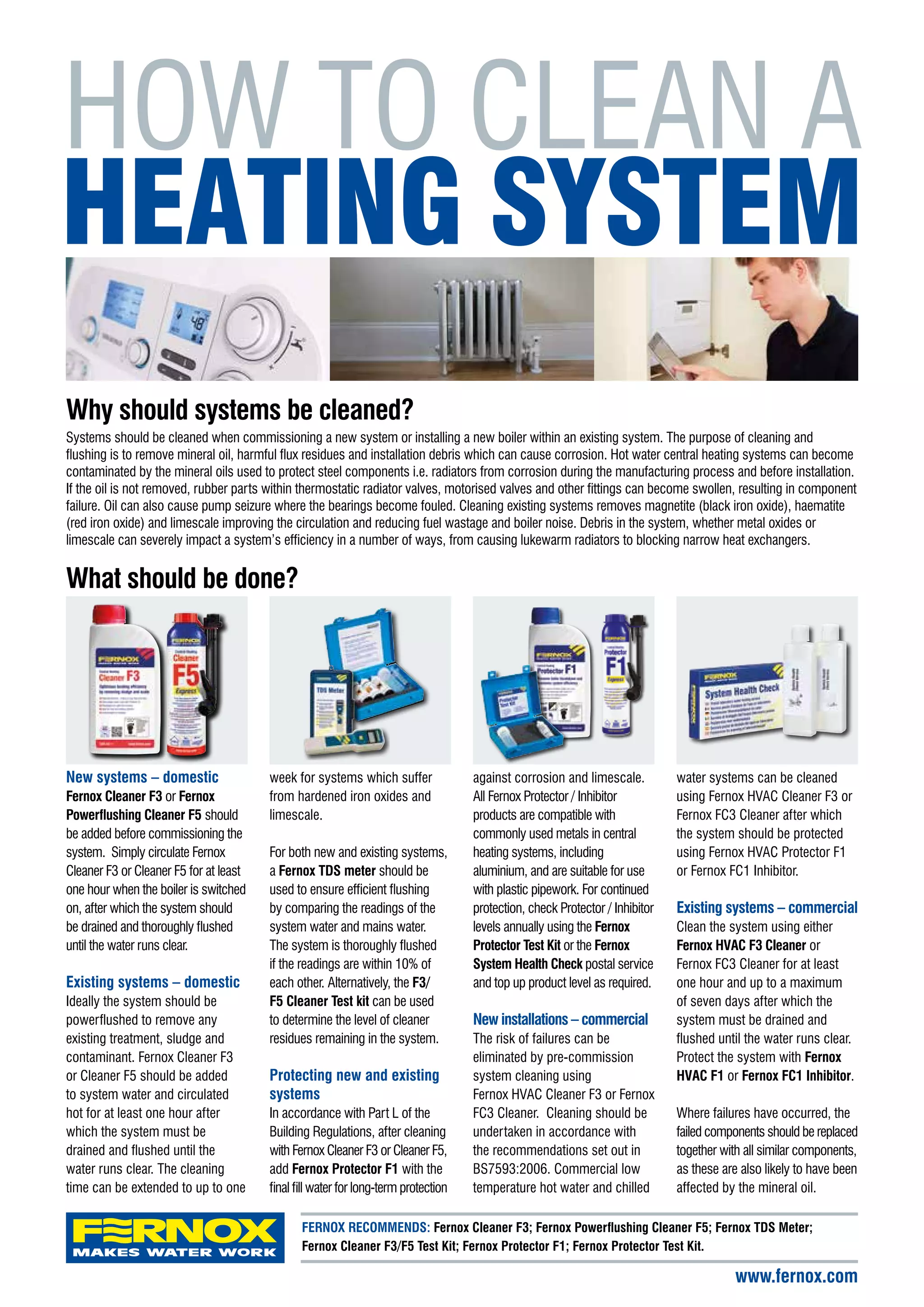 How To Clean A Central Heating System | PDF