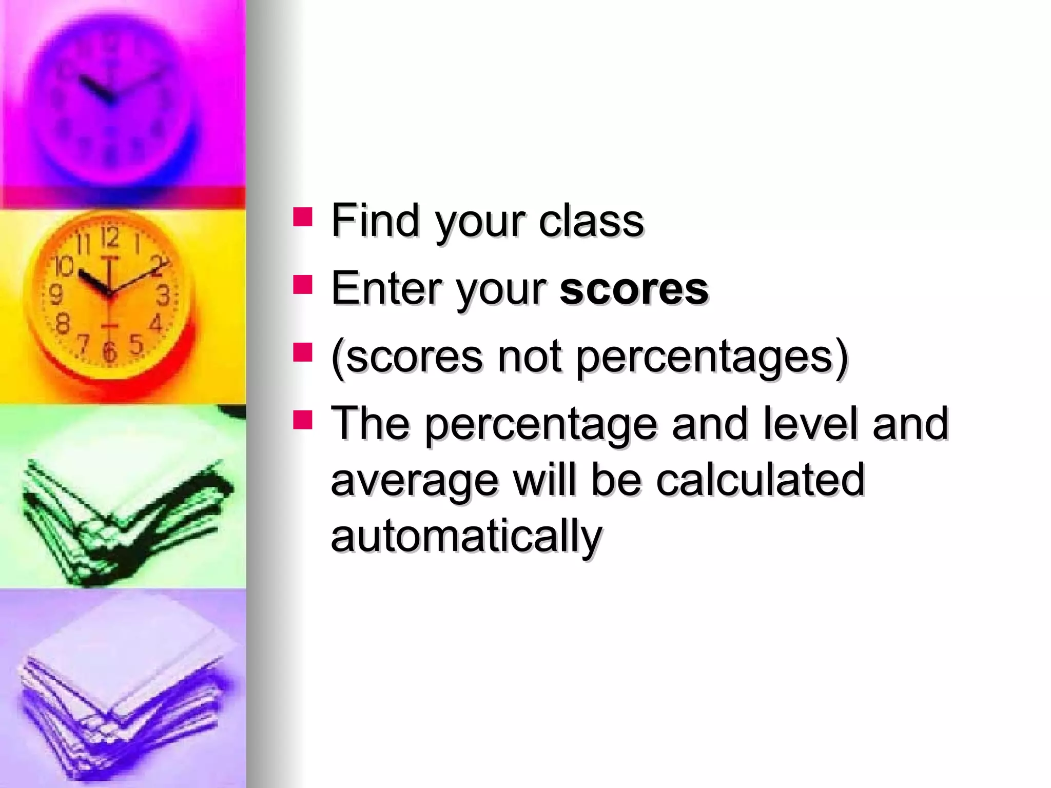 How To Complete The Ks3 Test Results Spreadsheet | PPT