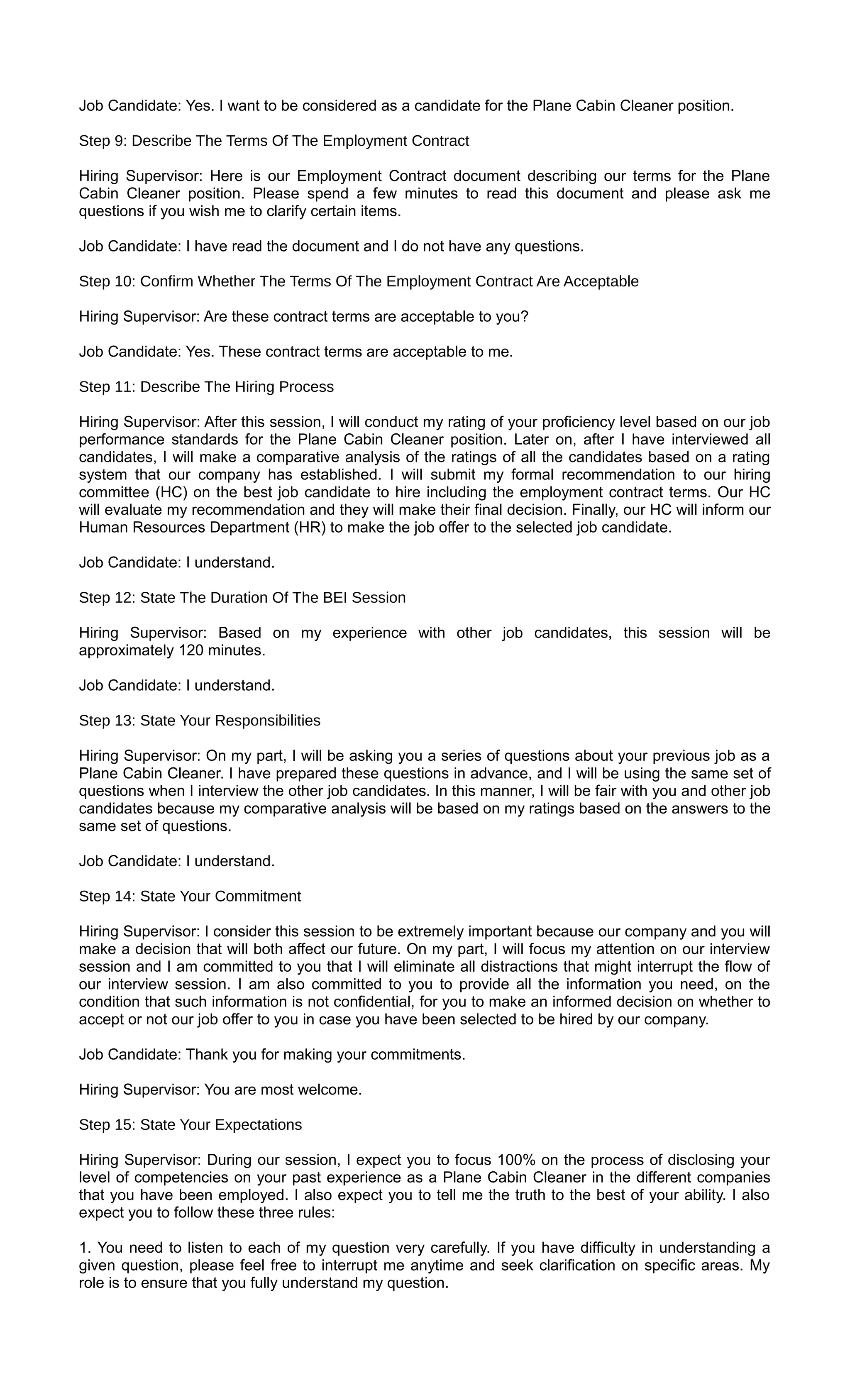 How to-conduct-behavioral-event-interviews | DOC | Resume Writing and ...