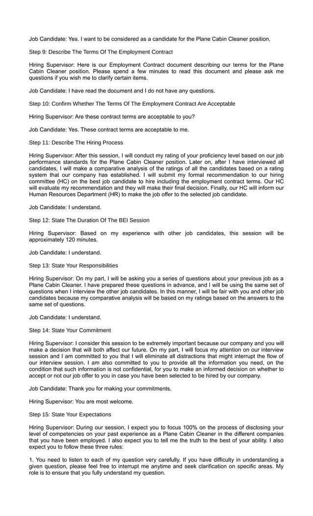 How to-conduct-behavioral-event-interviews | DOC | Resume Writing and ...