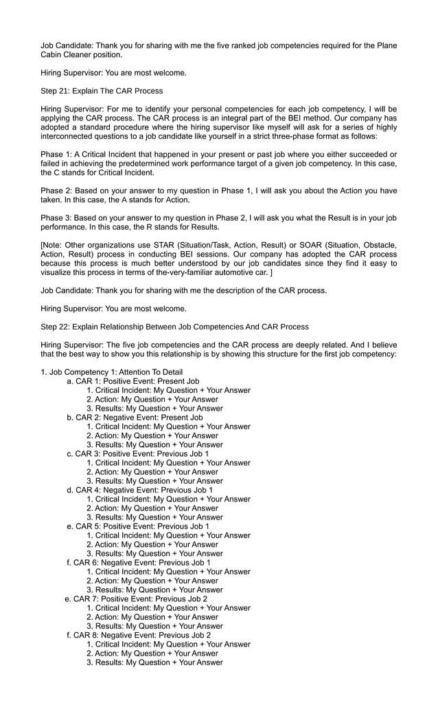 How to-conduct-behavioral-event-interviews | DOC | Resume Writing and ...