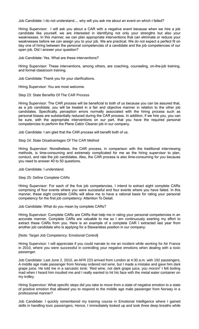 How to-conduct-behavioral-event-interviews | DOC | Resume Writing and ...