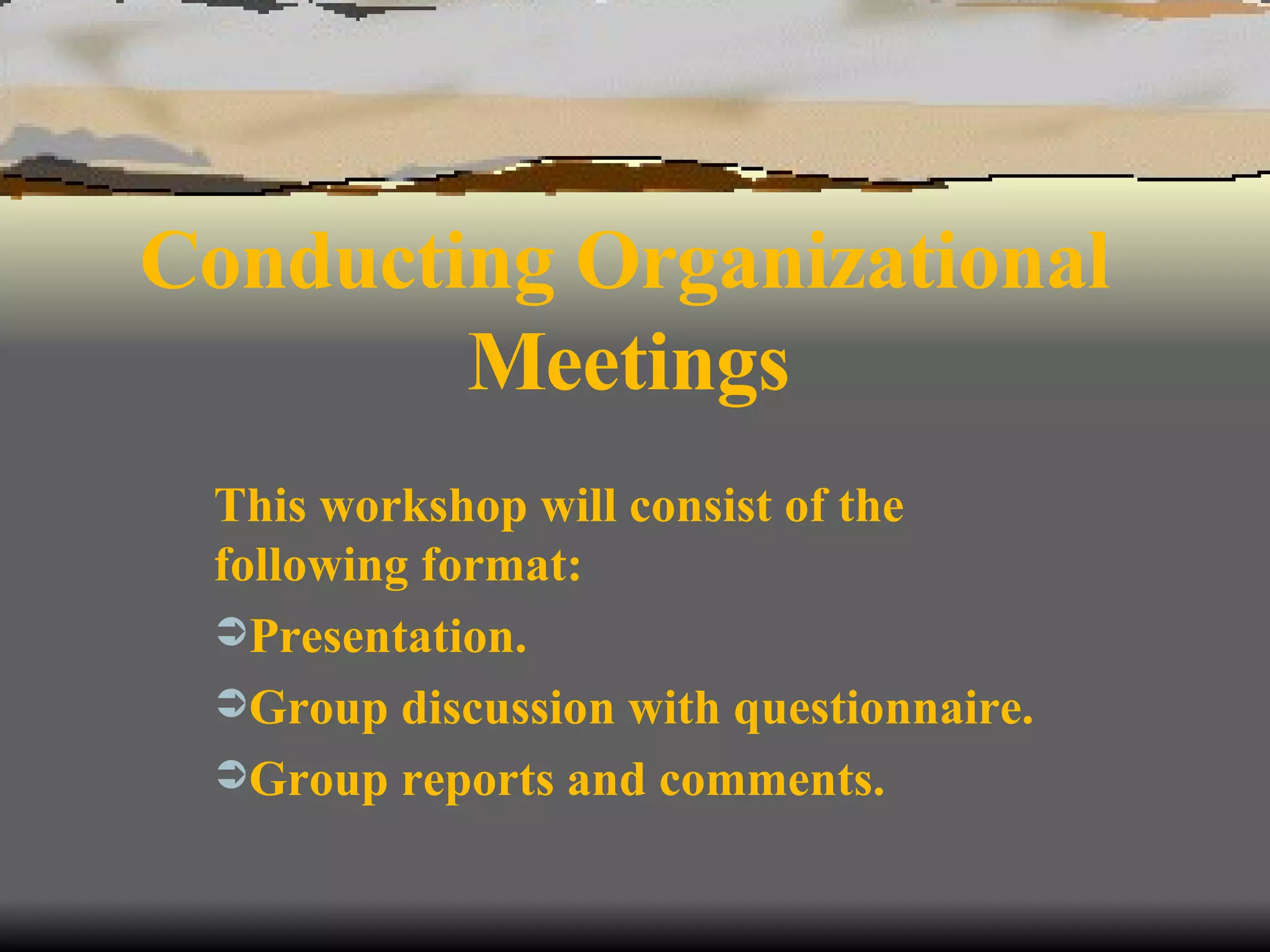 How to conduct Islamic organizational meetings? | PPT