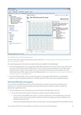 How to configure IBM iSeries event collection with Audit and GFI EventsManager | PDF