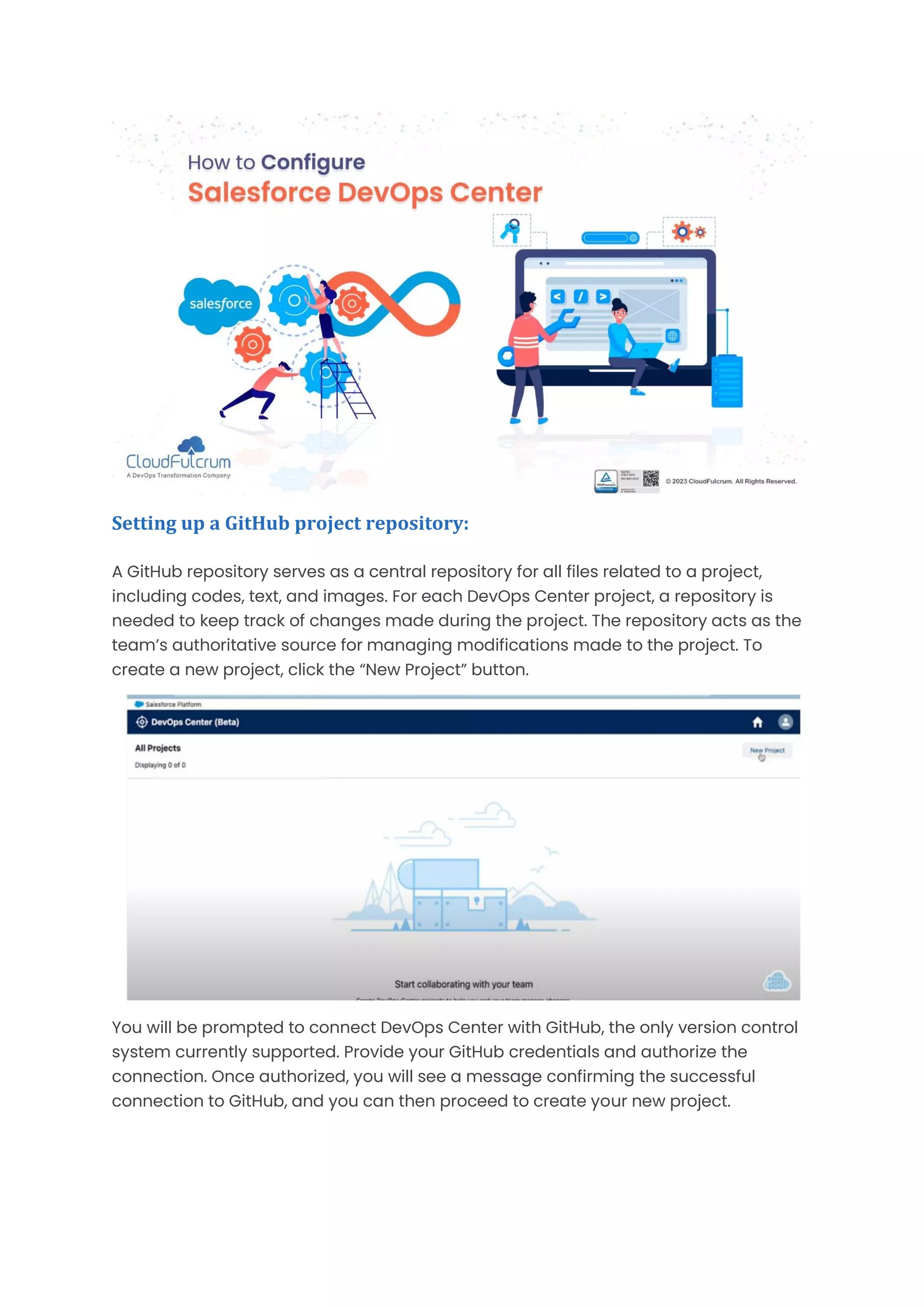 How to Configure Salesforce DevOps Center | PDF