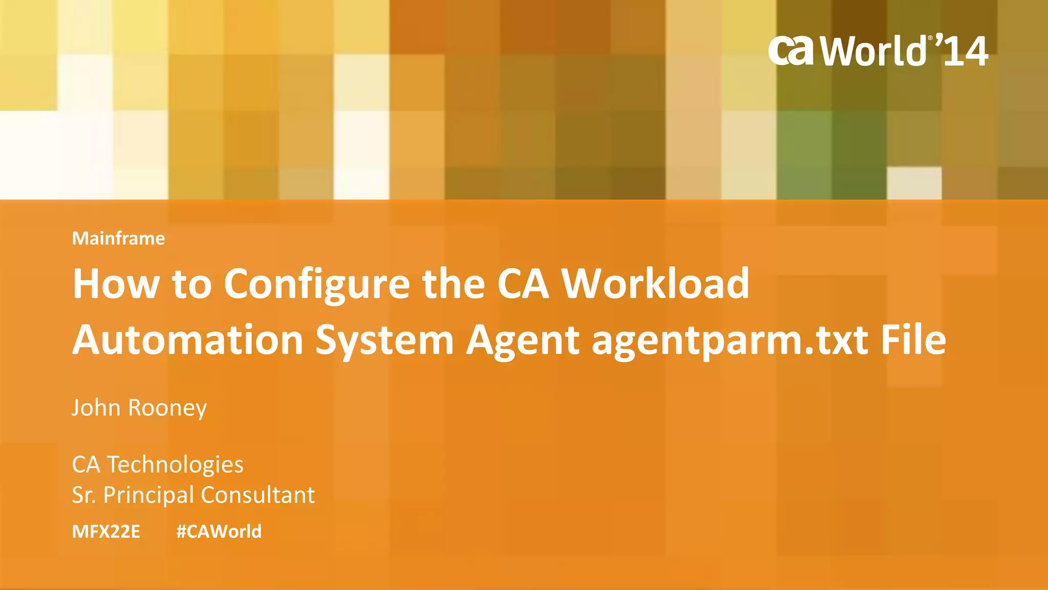How to Configure the CA Workload Automation System Agent agentparm.txt File | PDF | Operating ...