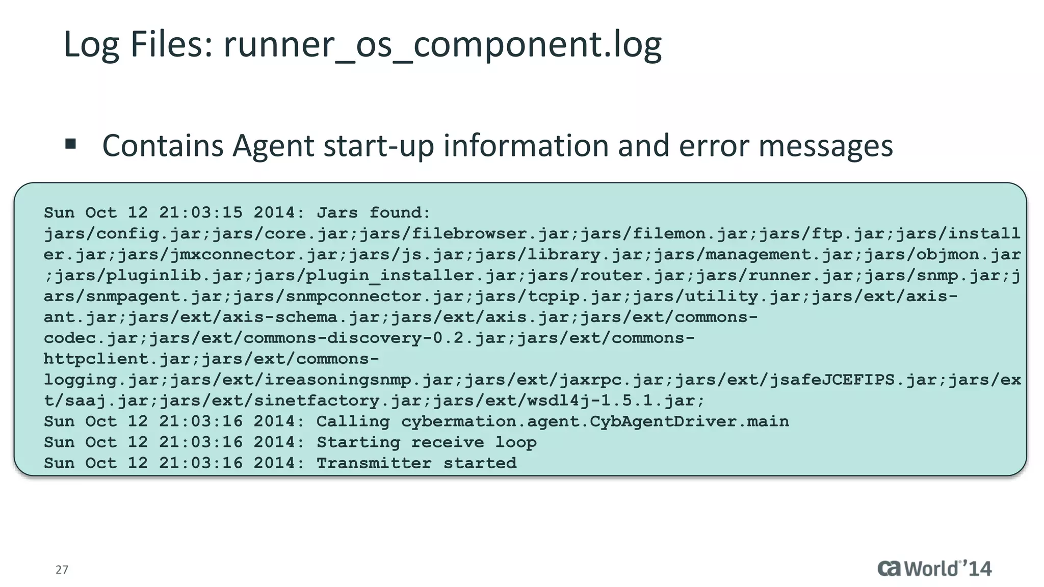 How To Configure The Ca Workload Automation System Agent Agentparmtxt
