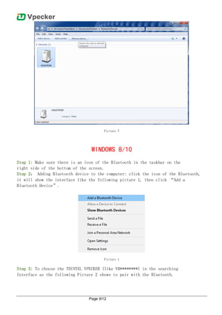 How to connect vpecker easydiag bluetooth | PDF