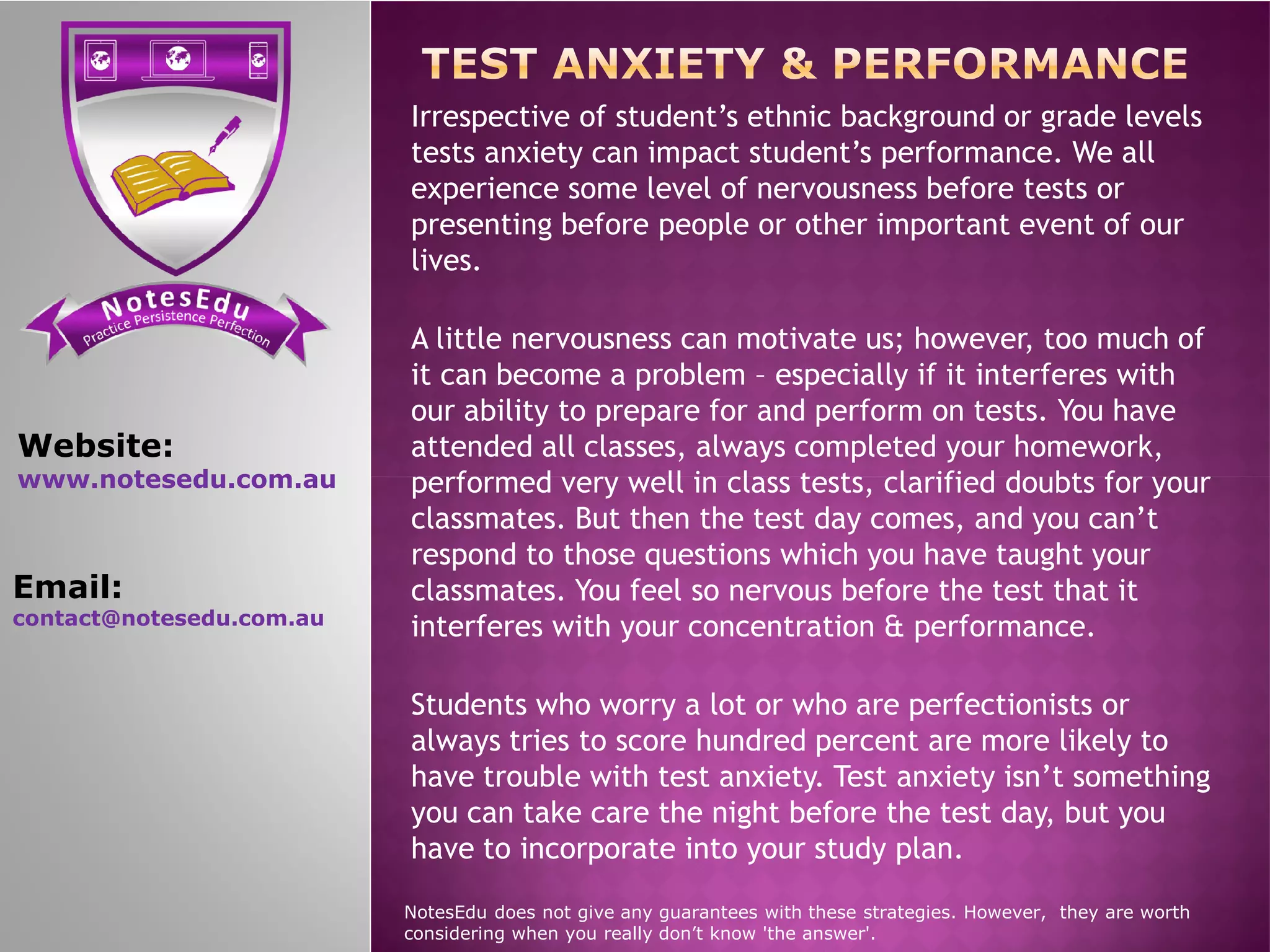 How to-conquer selective test anxiety | PPT