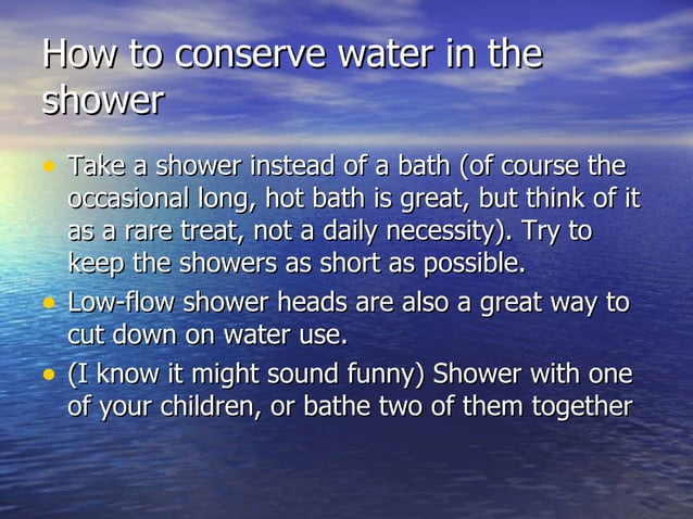 How To Conserve Water | PPT