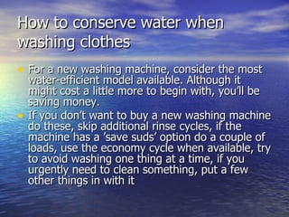 How To Conserve Water | PPT | Bath and Shower | Personal Care