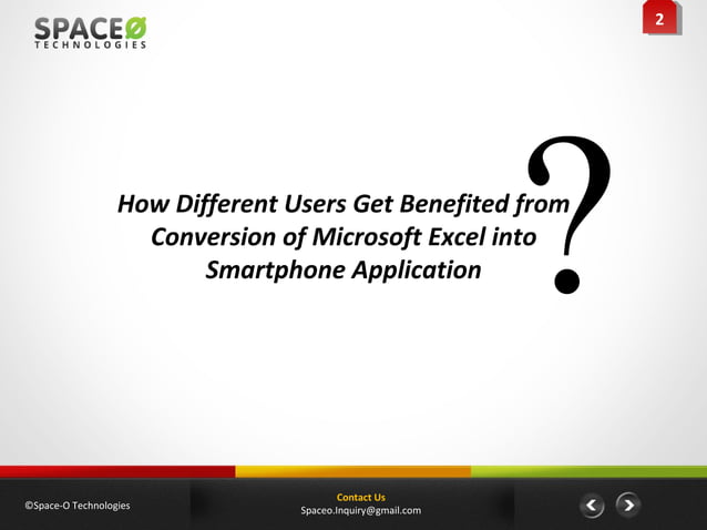 Convert Excel Spreadsheet into Mobile iPhone Android App | PPT Convert Excel Spreadsheet into Mobile iPhone Android App | PPT