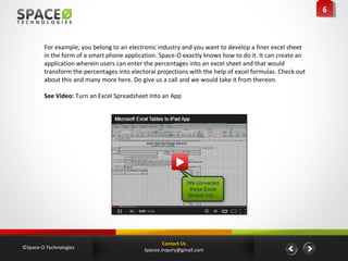 Convert Excel Spreadsheet into Mobile iPhone Android App | PPT