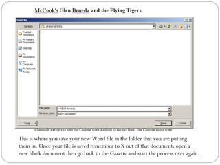 How To Copy A Newspaper Article & Save | PPT