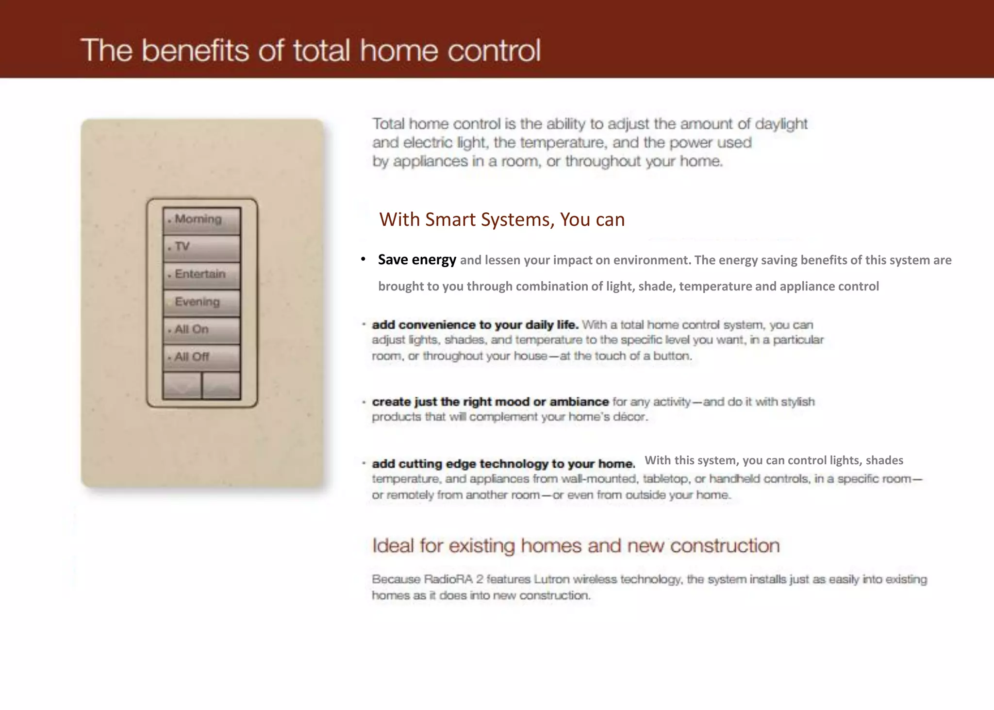 How to Coordinate the Components of a Smart Home. 2016 | PDF