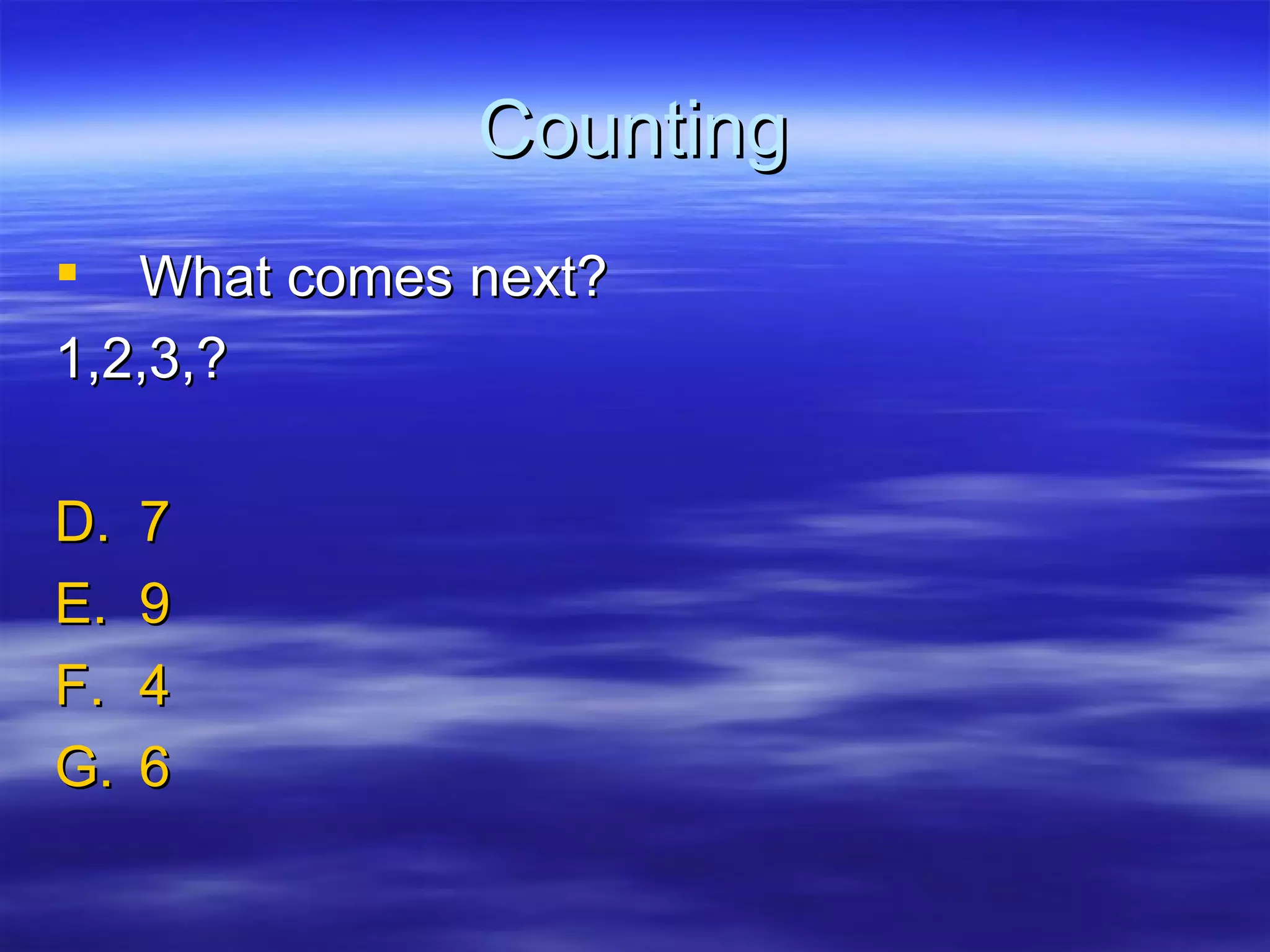 How To Count | PPT
