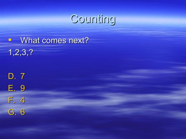 How To Count | PPT