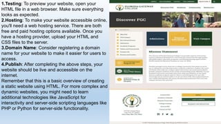 How to Create a College Website Page Using HTML | PPTX