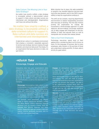 How to Create a Data Culture | PDF