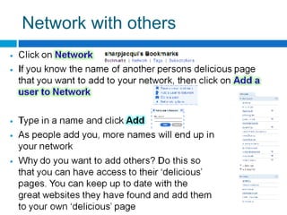 How To Create A Delicious Account | PPT | Internet for Beginners | Internet