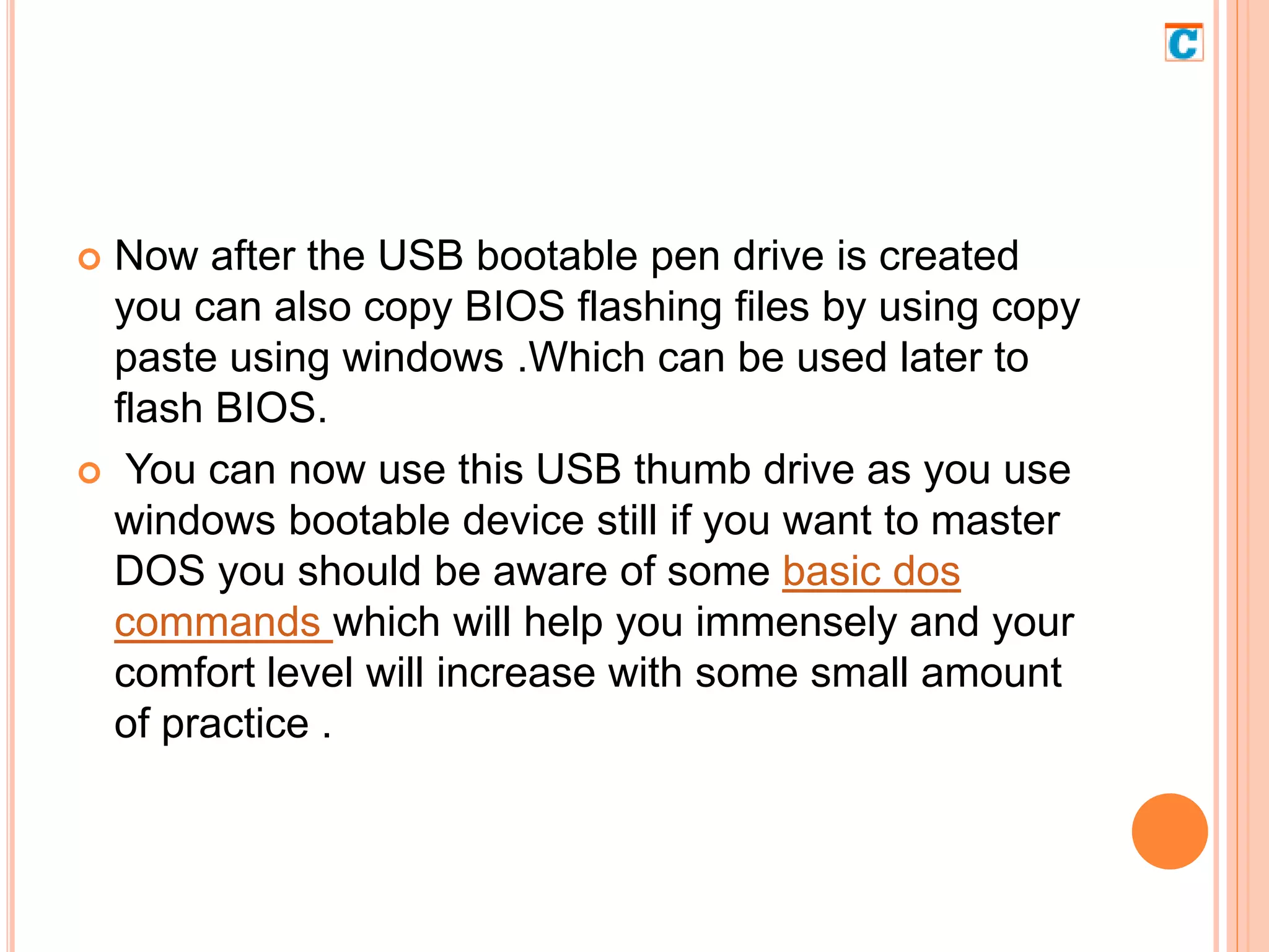 How to-create-a-dos-bootable-usb-pendrive | PPTX