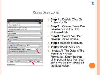 How to-create-a-dos-bootable-usb-pendrive | PPT