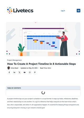 Project Timeline: How To Create One In 8 Simple Steps | PDF