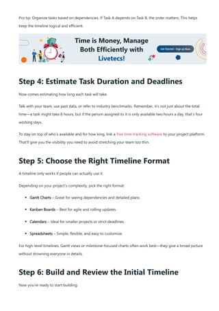 Project Timeline: How To Create One In 8 Simple Steps | PDF