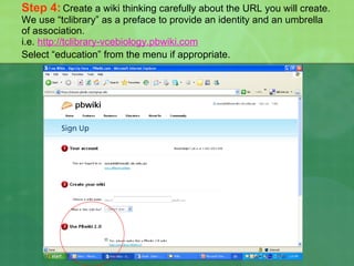 How To Create A Wiki Using Pbwiki2 | PPT