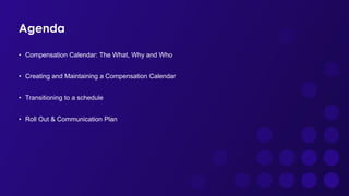 Webinar - How to Create and Maintain a Practical Compensation Calendar ...