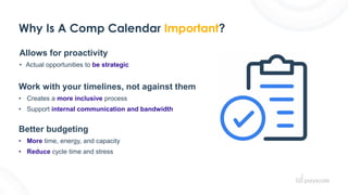 Webinar - How to Create and Maintain a Practical Compensation Calendar ...