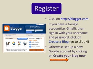 How To Create Blogs | PPT
