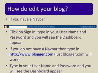 How To Create Blogs | PPT