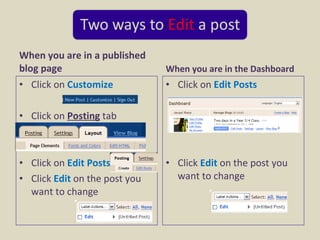 How To Create Blogs | PPT