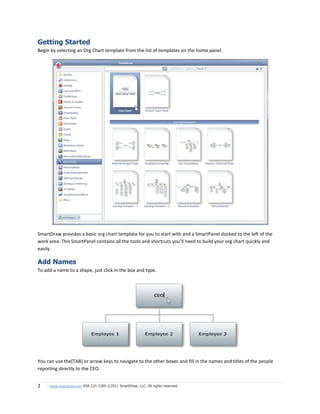 How to Create Org Charts with SmartDraw | PDF