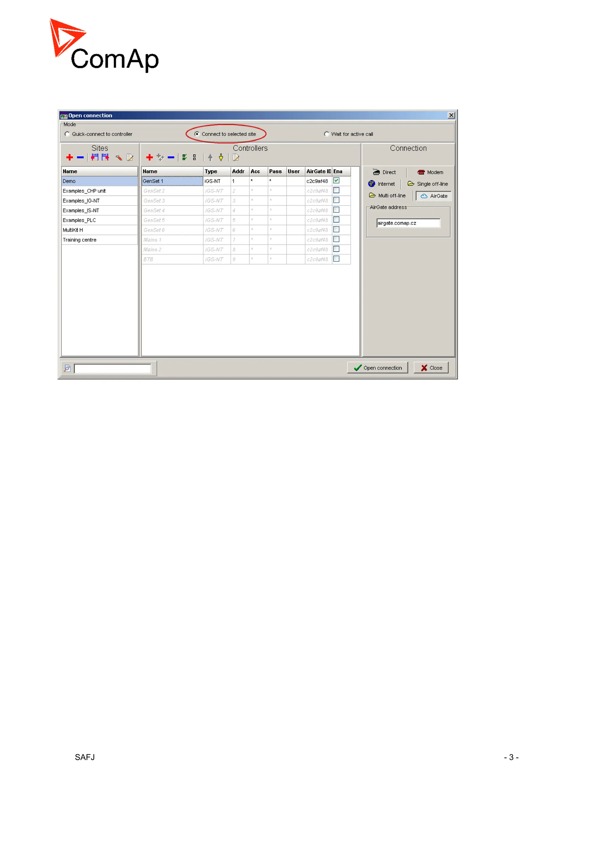 how to create scada offline with comap applications | PDF