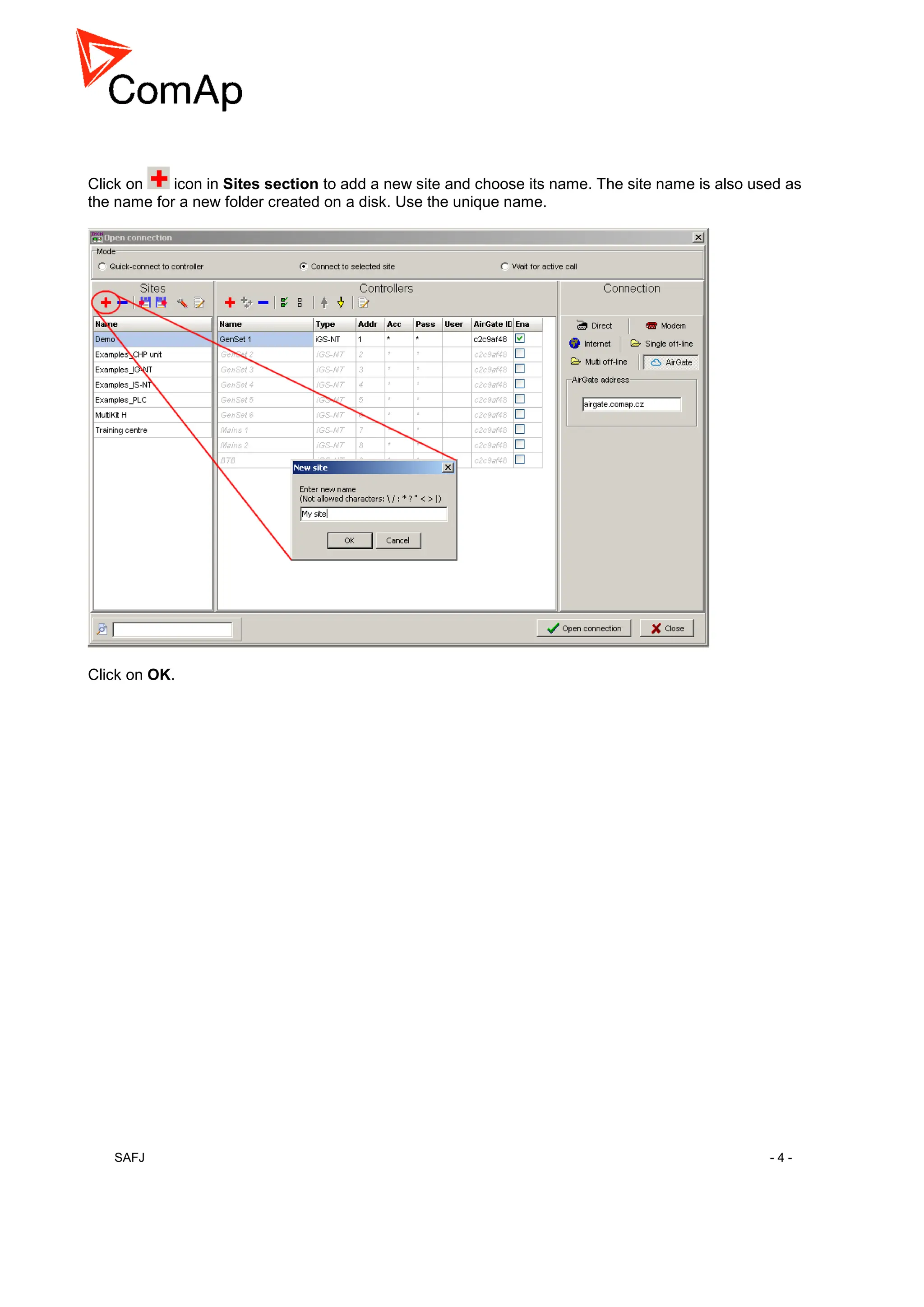 how to create scada offline with comap applications | PDF