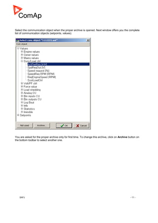 how to create scada offline with comap applications | PDF