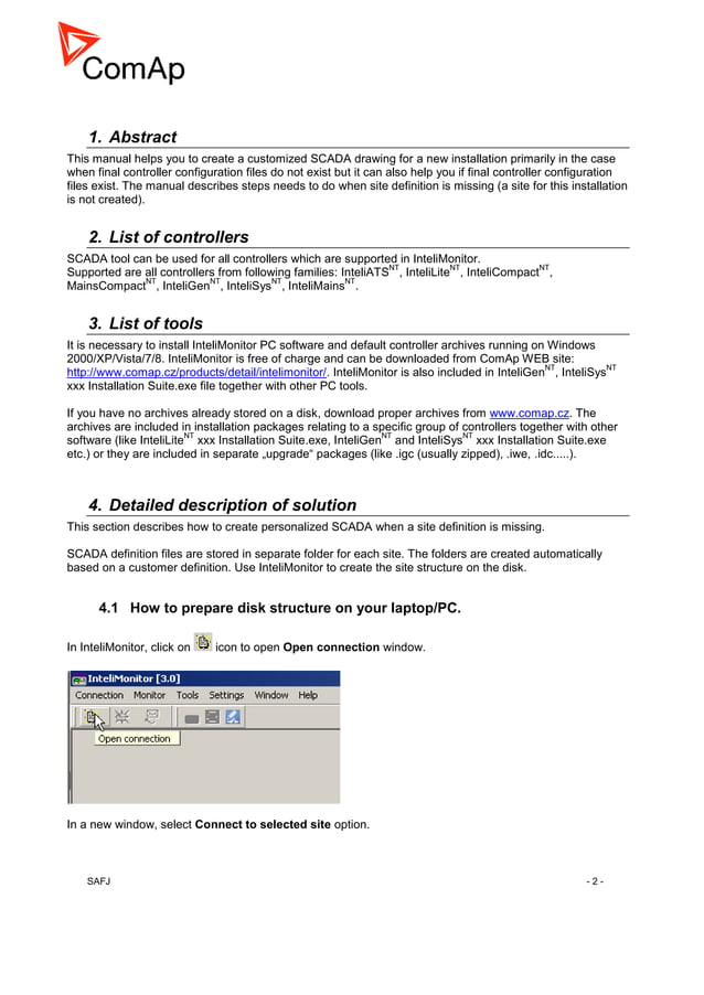 how to create scada offline with comap applications | PDF | Computing | Technology & Computing