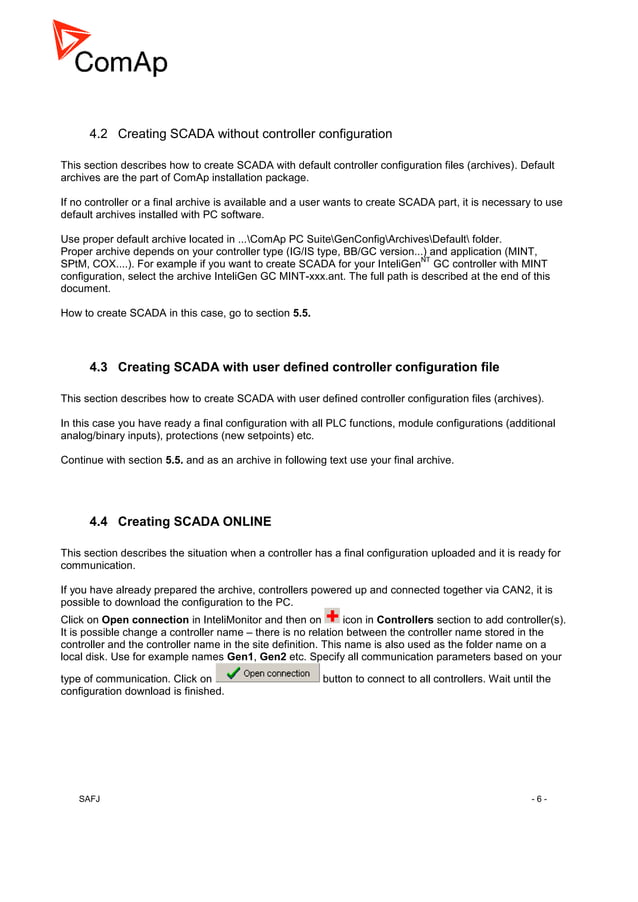 how to create scada offline with comap applications | PDF | Computing | Technology & Computing