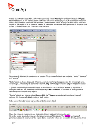 how to create scada offline with comap applications | PDF
