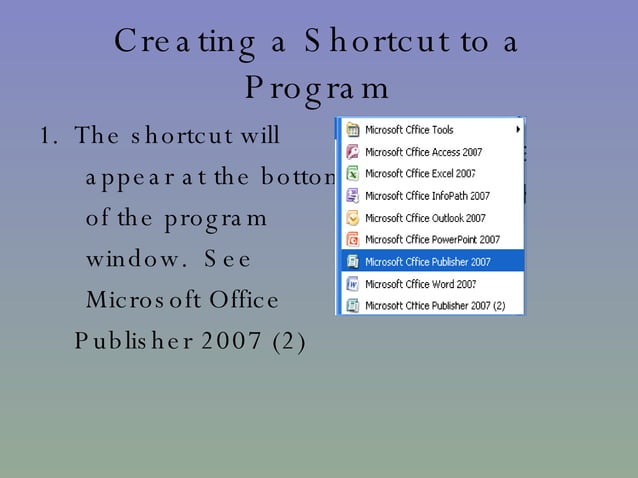 How To Create Shortcuts | PPT