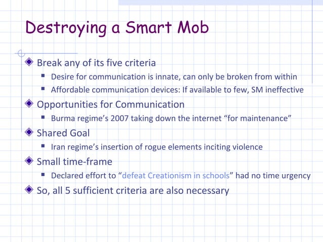 How To Create Smart Mobs | PPT
