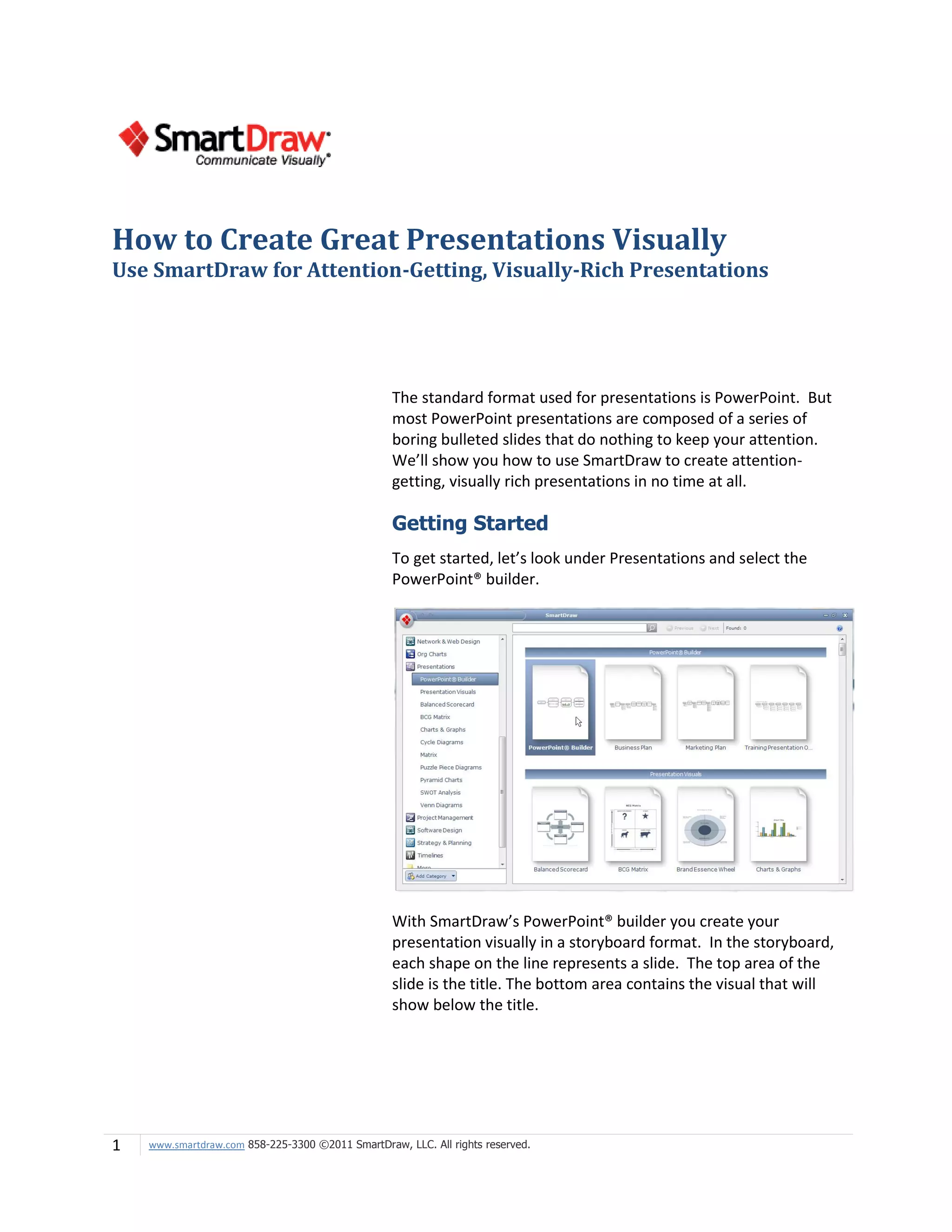 How to Create Visual Presentations with SmartDraw | PDF