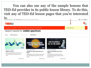 How to create TED-Ed lessons | PPTX